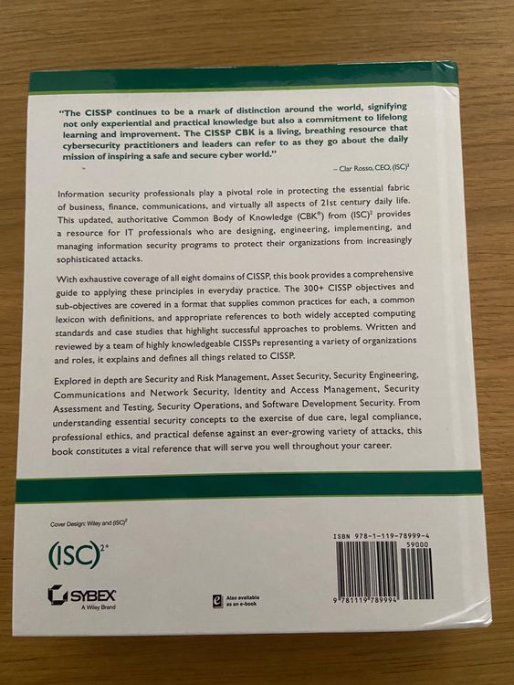 CISSP Security CBK ISC2 6th Edition Sybex | Kaufen auf Ricardo CISSP Security CBK ISC2 6th Edition Sybex | Kaufen auf Ricardo