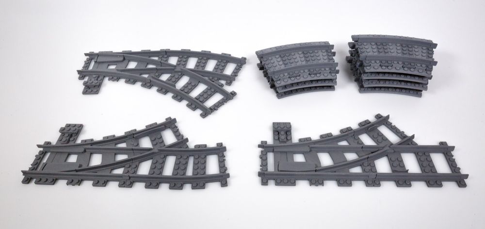 TrixBrix Schienen und Weichen (LEGO Eisenbahn-Kompatibel) (Gebraucht ...