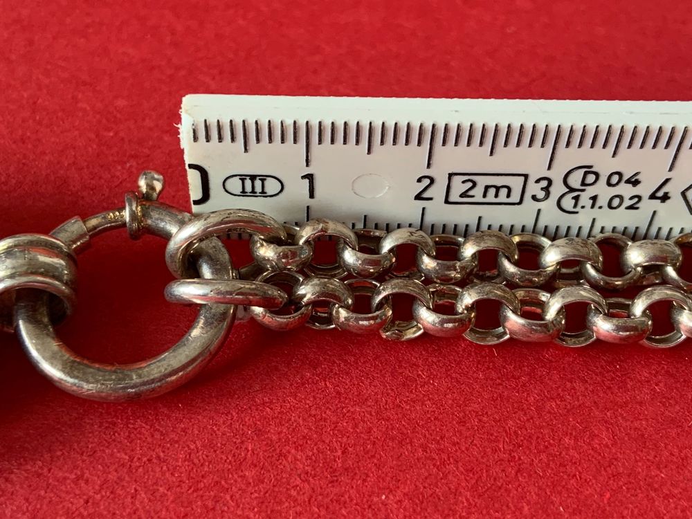 Silberkette Trachtenschmuck Anhänger schwarz 66 cm (Gebraucht) in Dittingen für CHF 80 – mit ...