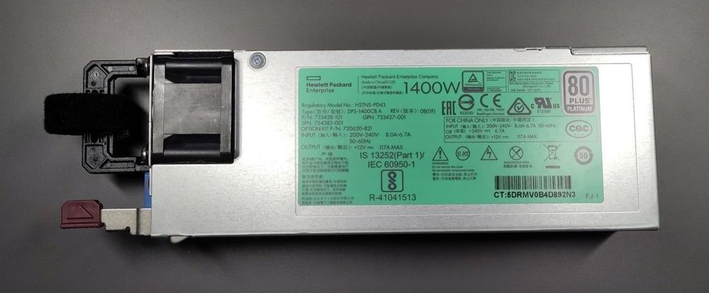 HPE 1400W ML350 DL360 DL380 G9 G10 PSU HTSNS-PD43 (Gebraucht) in Widnau ...
