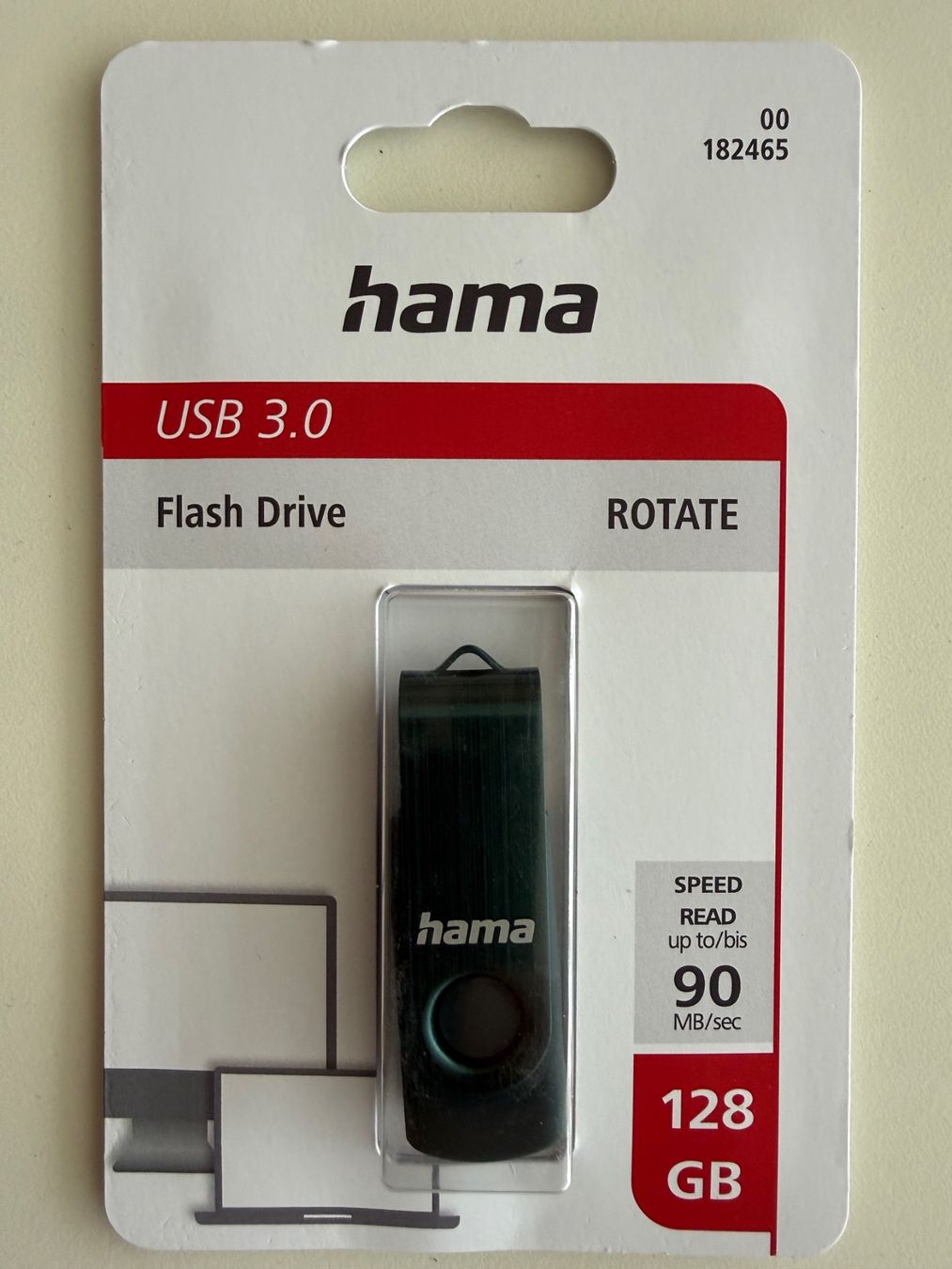 Hama Flash Drive Rotate USB C, 128 GB (Neu und originalverpackt) in St ...