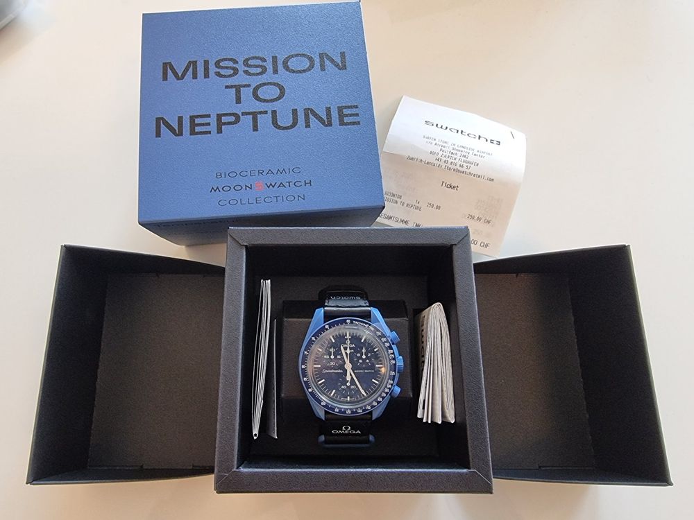 Neue Swatch x Omega Moonswatch Mission to Neptune (Neu und ...