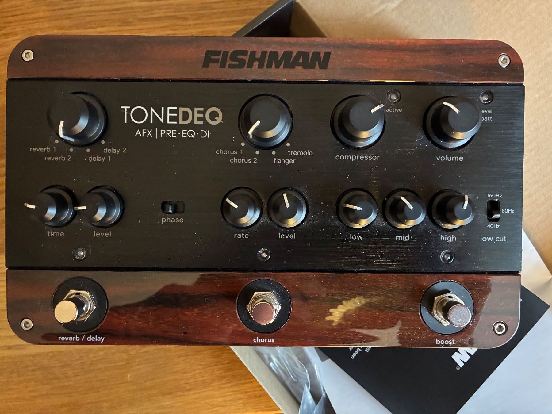 Fishman PRO-TONE DEQ Akustik Preamp EQ/afx/DI /Originalbox (Gebraucht ...