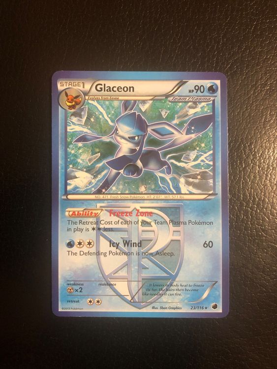 B&W Plasma Freeze - Glaceon rare 23/116 Ab 1 (Gebraucht) in Paradiso ...