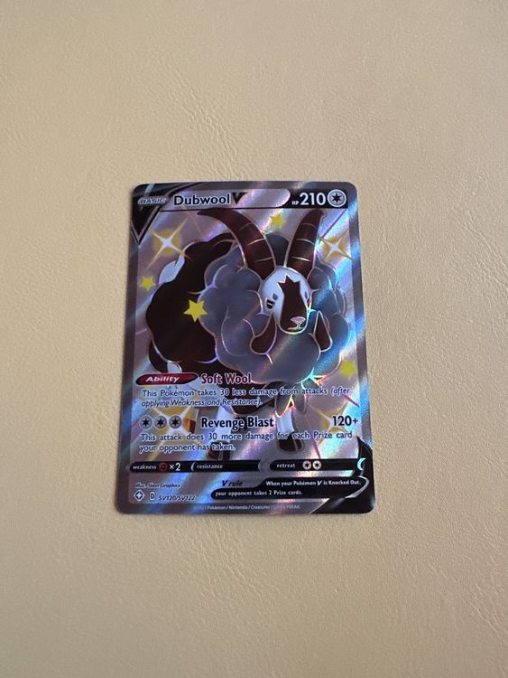 Pokemon Shiny Dubwool Mega Artwork Top Karte Selten (Gebraucht) in ...