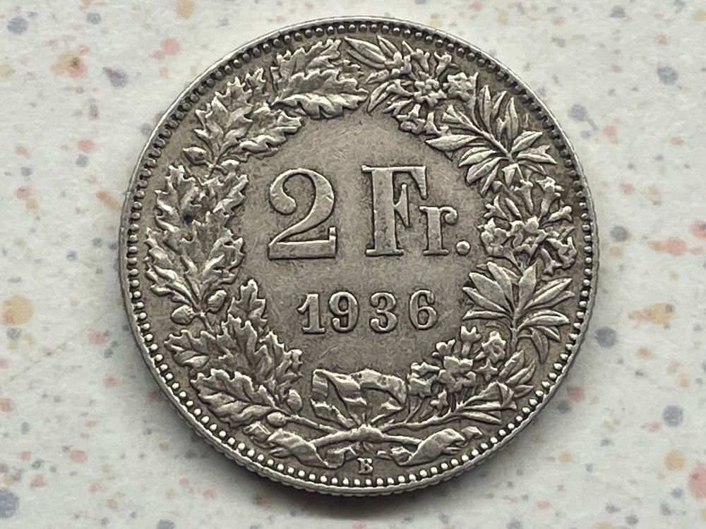 1936 2 Franken sehr selten !! (Gebraucht) in Winterthur für CHF 8 – mit Lieferung auf Ricardo kaufen
