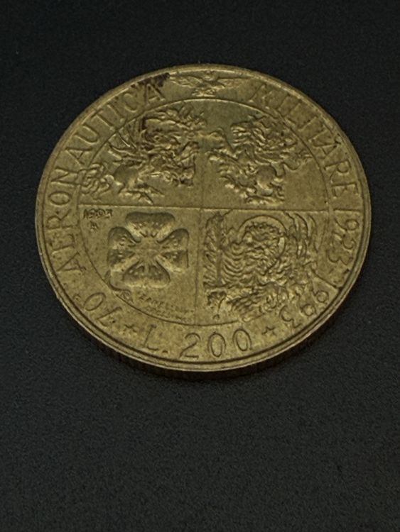 Moneta rara 200 Lire Aeronautica Militare 1937 Italia (Usato) a ...