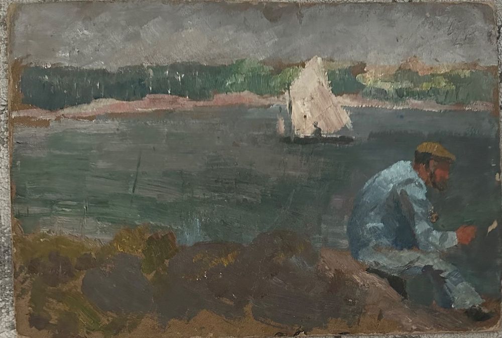 Ernst Schiess (1872-1919) Doppel Seitiges Gemälde | Kaufen auf Ricardo