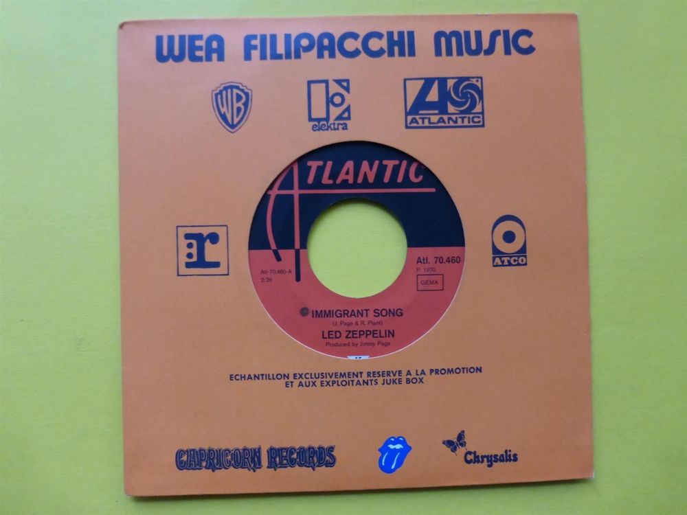 LED ZEPPELIN 7" IMMIGRANT SONG (GE) (Gebraucht) in Zürich für CHF 7.5 ...
