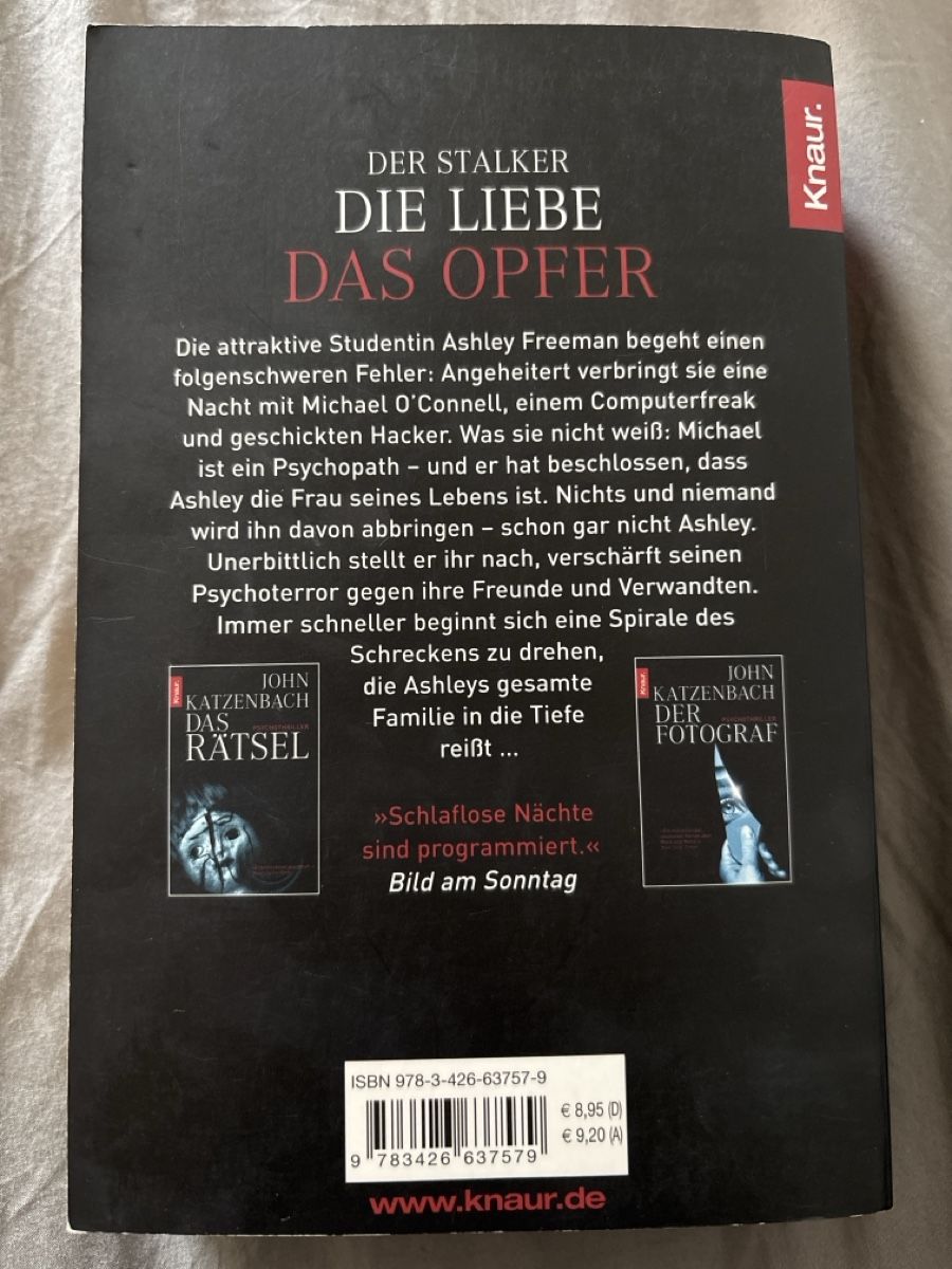 John Katzenbach - Das Opfer (Taschenbuch, Thriller) (Gebraucht) in ...