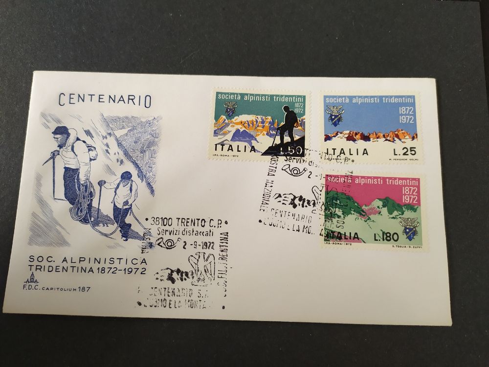 Vintage Italian Postage Stamps,FDC Mountaineering Theme 1972 | Kaufen ...
