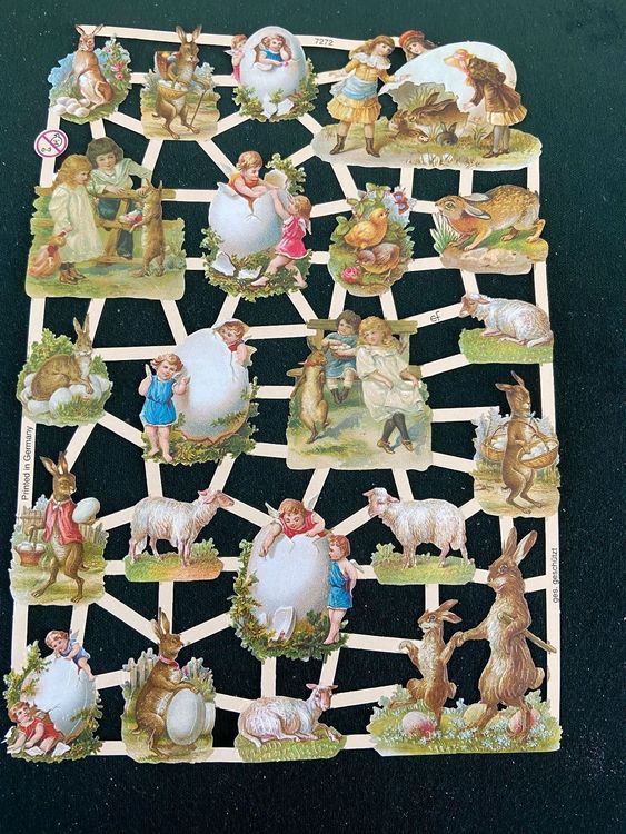 Oblaten Glanzbilder Ostern Nostalgie Decoupage Poesiebilder | Kaufen auf Ricardo