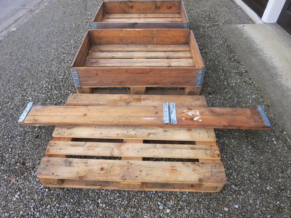 EPAL 3 Stk. Europaletten Paletten Rahmen Faltrahmen Hochbeet (Gebraucht) in Schönholzerswilen ...