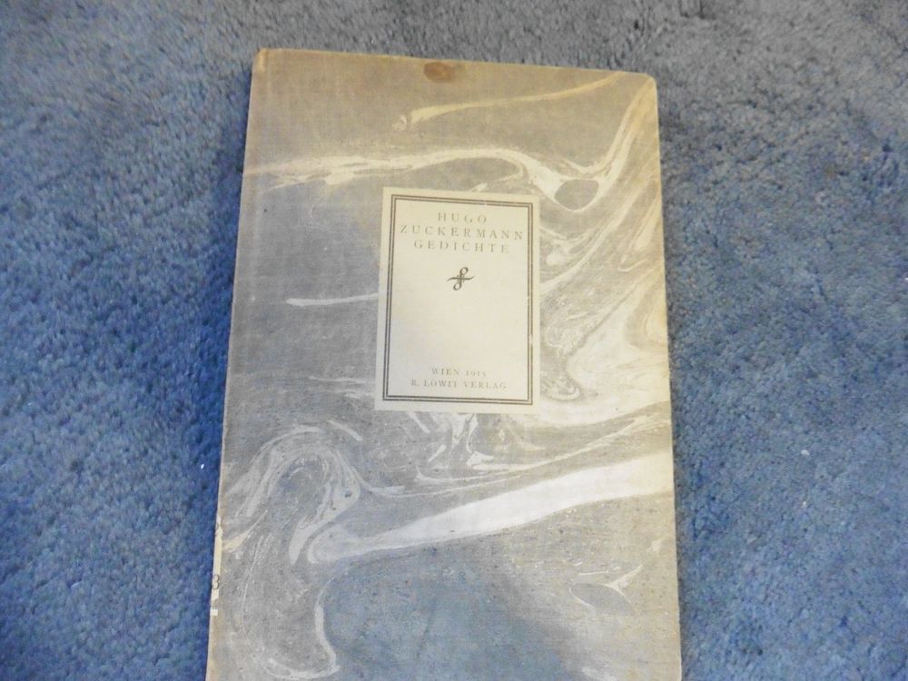 Hugo Zuckermann,Gedichte,Basel- Radio,1915,Jüdisch,Böhmen | Kaufen auf ...