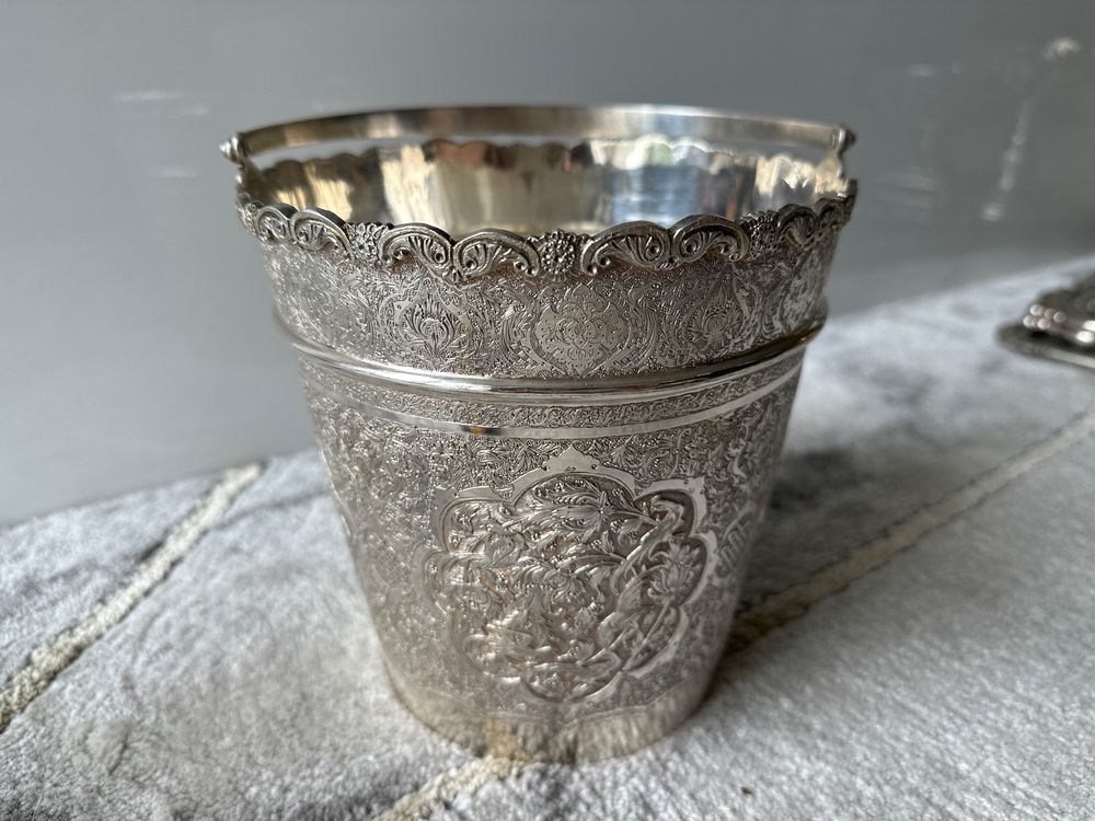 Sceau à champagne en métal argenté | Kaufen auf Ricardo