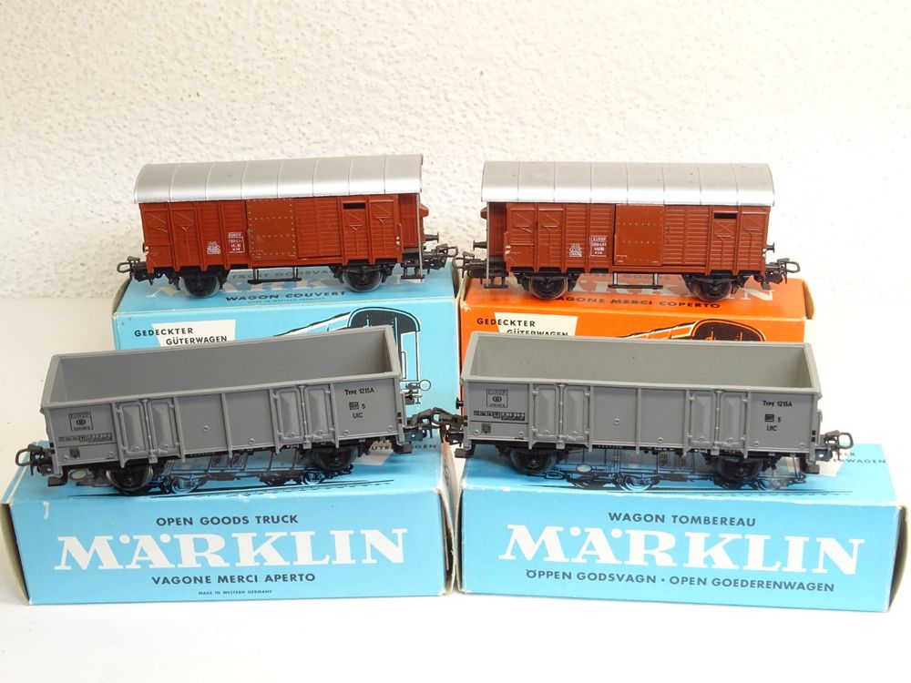 Märklin 2 x 4605 + 2 x 4639 Offen/Gedeckt, H0,WS/AC,OVP/4 (Gebraucht ...