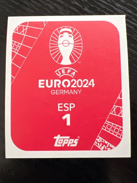 Topps UEFA Euro 2024 Foil Logo Wappen Spanien ESP 1 Selten | Kaufen auf Ricardo
