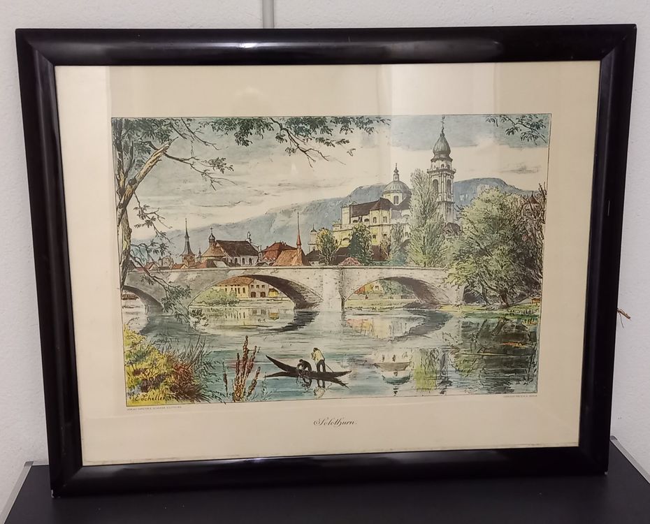 *SOLOTHURNER - STICH, COLORIERT* (?) VON E.SCHELLER/ 87X67.5 | Kaufen auf Ricardo