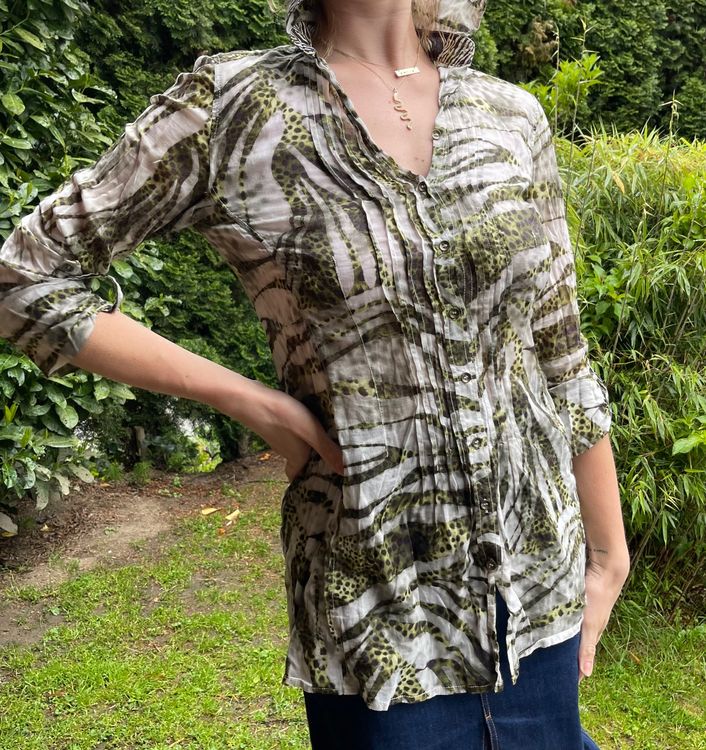 Vestito-camicetta di cottone con seta (Nuovo (secondo la descrizione ...