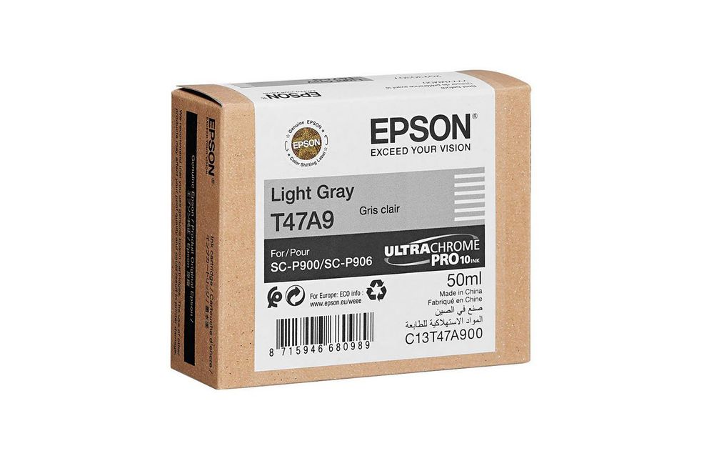 Original Epson SureColor SC-P900 Light Gray Patrone, T47A9 (Neu und ...