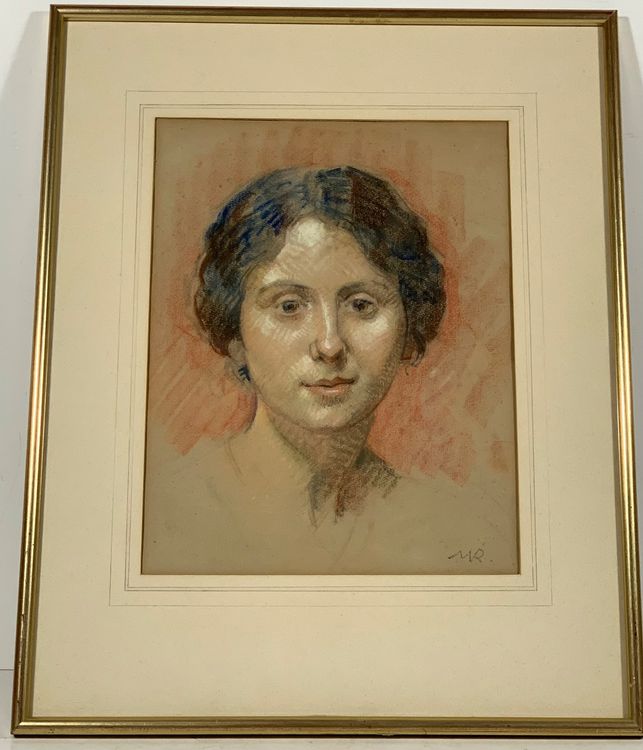 Pastell von einer Dame Monogrammiert (Gebraucht) in Root für CHF 29 – mit Lieferung auf Ricardo ...