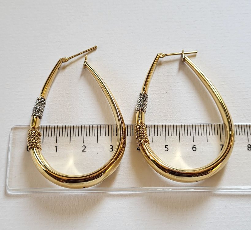 18 Karat 750 Massiv Ohrringe | Kaufen auf Ricardo