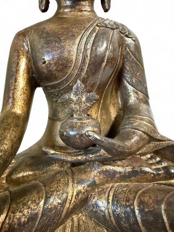 Medizin Buddha Figur Bronze 43cm – Symbol f. Heilung - China (Gebraucht ...