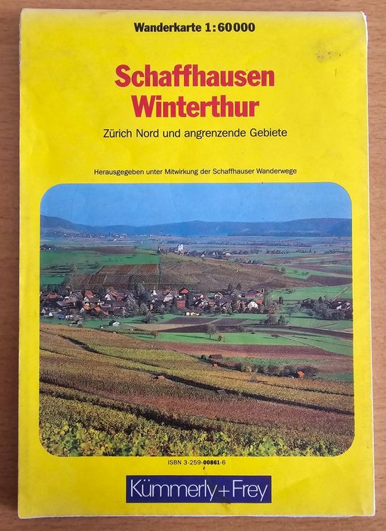 Wanderkarte Schaffhausen-Winterthur 1:60000 Kümmerly+Frei (Gebraucht ...