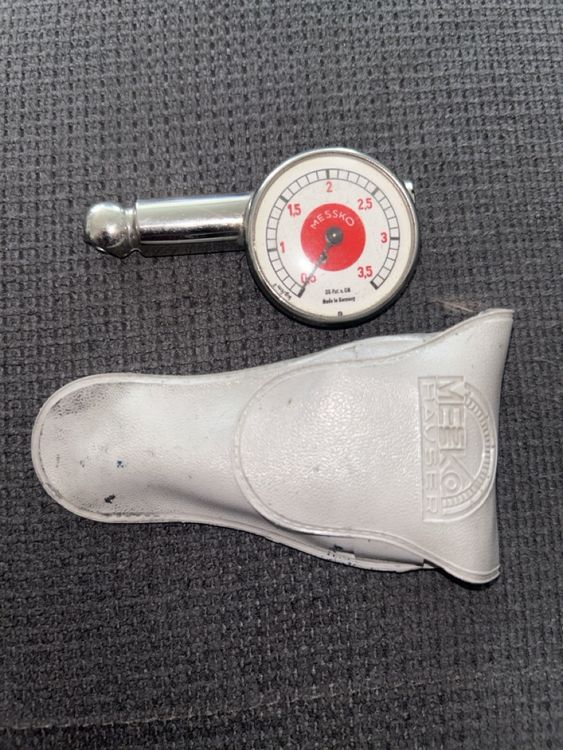 Seltenes Messko Hauser Reifendruckmesser mit Etui, Vintage (Gebraucht ...