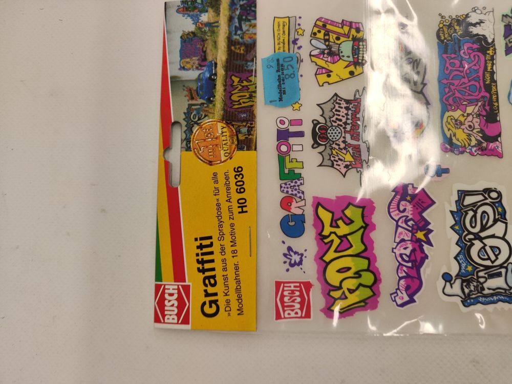 Graffiti Kleber Tattoo H0 6036 Busch Modeleisenbahn | Kaufen auf Ricardo