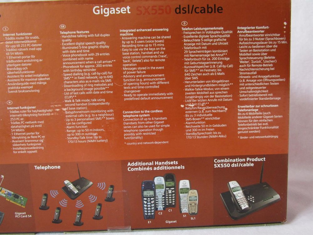 Siemens Gigaset SX550 dsl/ Basisstation, neu (Neu (gemäss Beschreibung ...