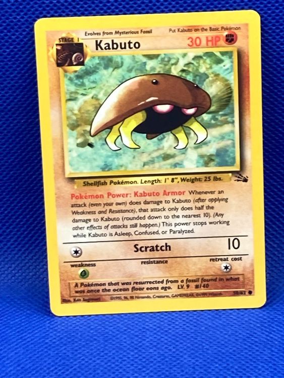 Pokemon BASE SET - FOSSIL / Kabuto 50 / 62 EN - (XX) | Kaufen auf Ricardo