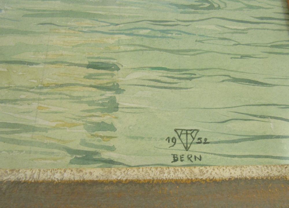 Prächtiges Bern Bild - Sign Aquarell - 1952 - KzLk (Gebraucht) in ...