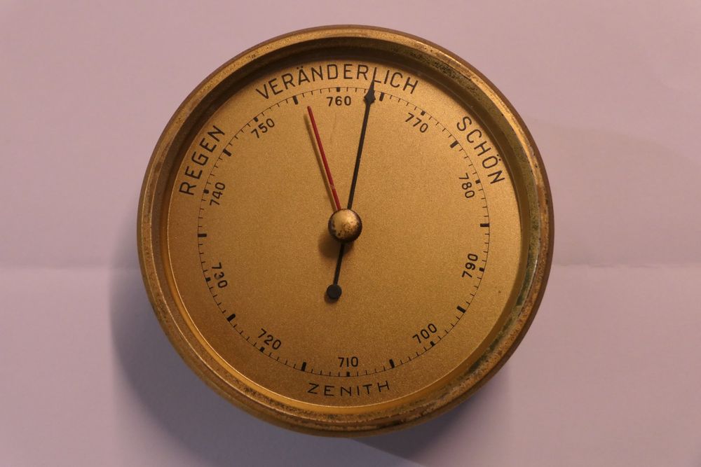 Schöner kleiner Messing Barometer von Zenith, D= ca. 80mm (Gebraucht ...