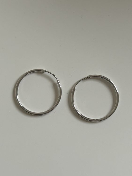 Isabel Bernard Creolen Weissgold 14 k 2.5 cm | Kaufen auf Ricardo