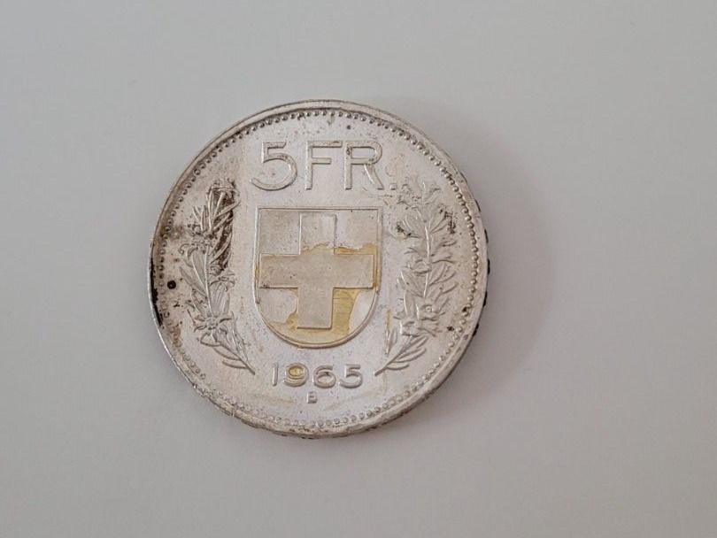 Münze Silber 5 Schweizer Franken 1965 | Kaufen auf Ricardo