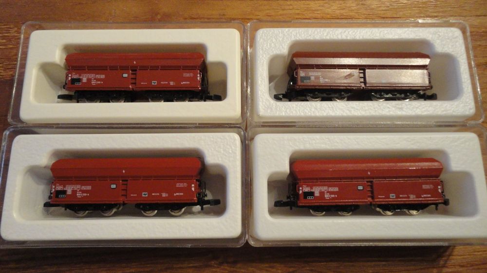 4 Drehgestell-Selbstentladewagen Märklin 8630 / 8685 Spur Z (Gebraucht ...
