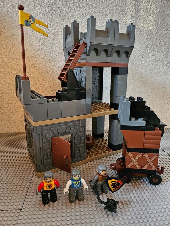 Lego Duplo Ritterburg 2, Eigenkration, 3 Ritter ohne Helm (Gebraucht ...
