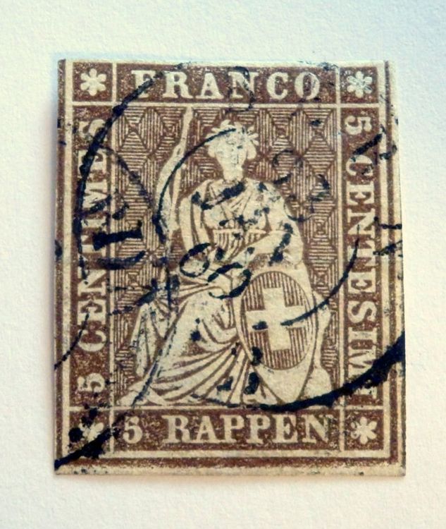 Strubeli Nr.22G, Vollstempel Bern, 23. JAN. 60 (Gebraucht) in Ueberstorf für CHF 10 – mit ...