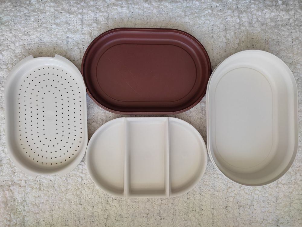Tupperware - Küchenhelfer mit Sieb und Servierschalen (Gebraucht) in ...