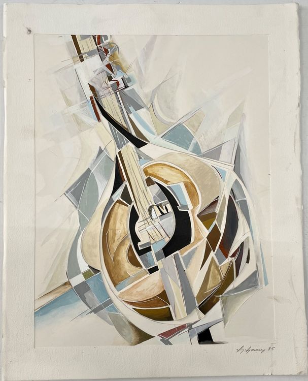 Kubistische 3D Collage Mischtechnik unleserlich signiert (Gebraucht) in Root für CHF 10 – mit ...