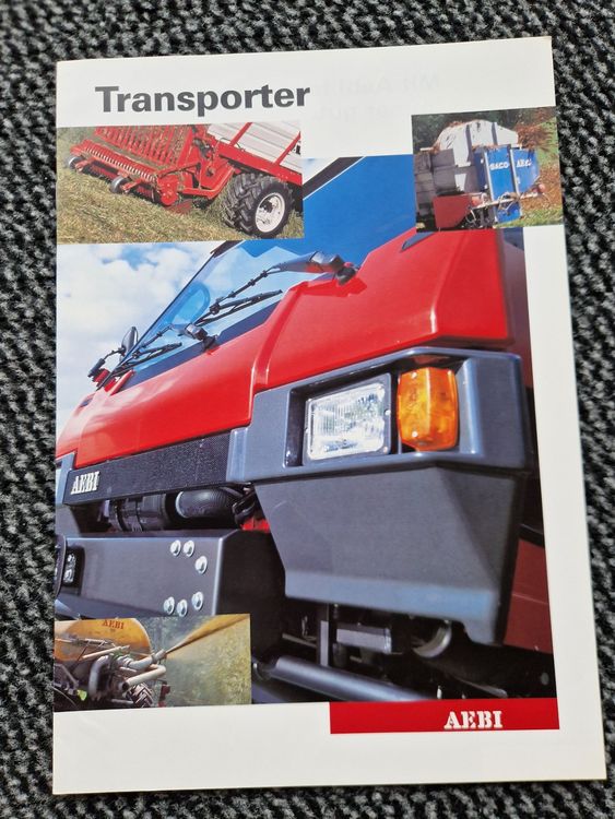Original Prospekt Aebi Transporter Übersicht (Gebraucht) in Dürnten für CHF 25 – mit Lieferung ...