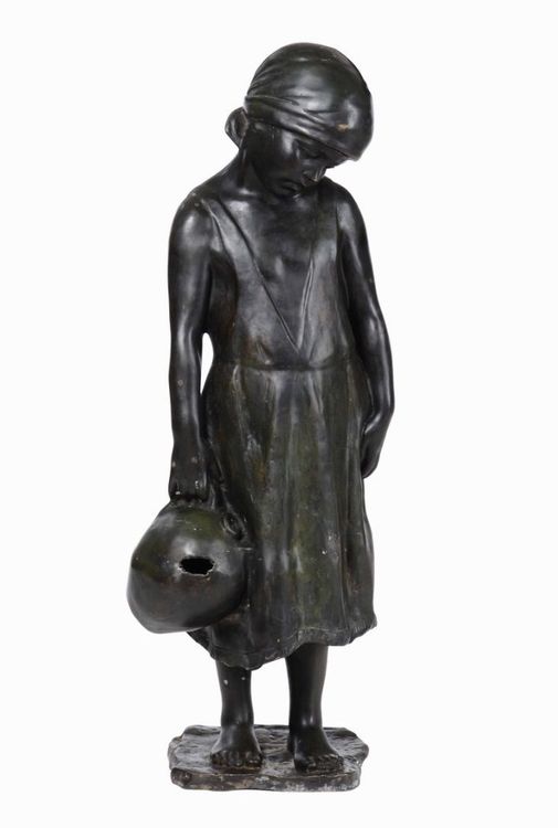 Statue en Bronze 106 cm de “Bambina” Vincenzo Aurisicchio (D'occasion ...