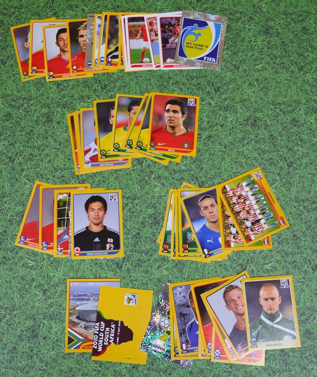 Panini Bilder WM 2010 Set 69 Stk. Liste in Beschreibung (Gebraucht) in ...