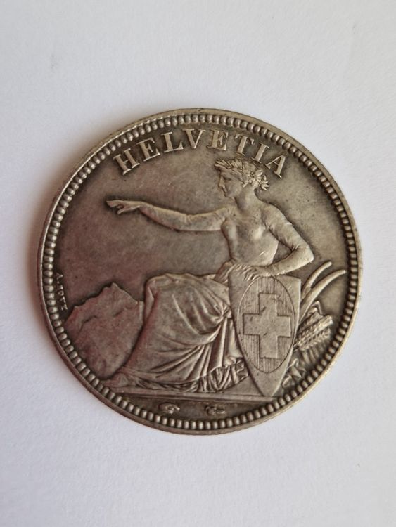 5 Fr Münze 1850 rar, mit sitzender Helvetia ab 1.-- Fr!! (Gebraucht) in Zürich für CHF 366 – mit ...