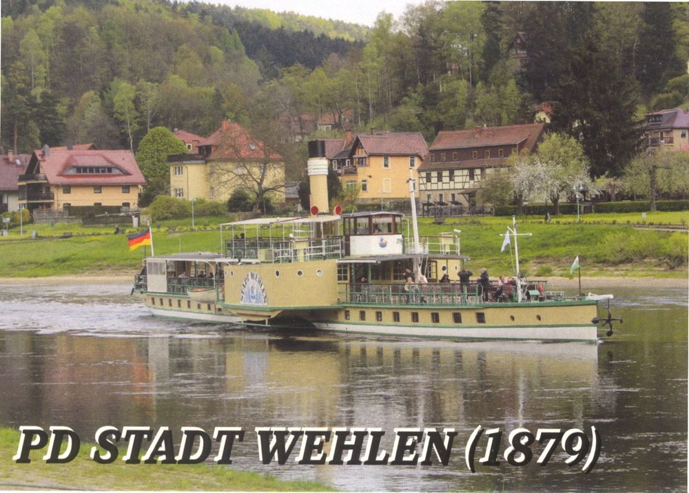 DS Stadt Wehlen, Raddampfer, Elbe, Weisse Flotte Dampfschiff | Kaufen ...