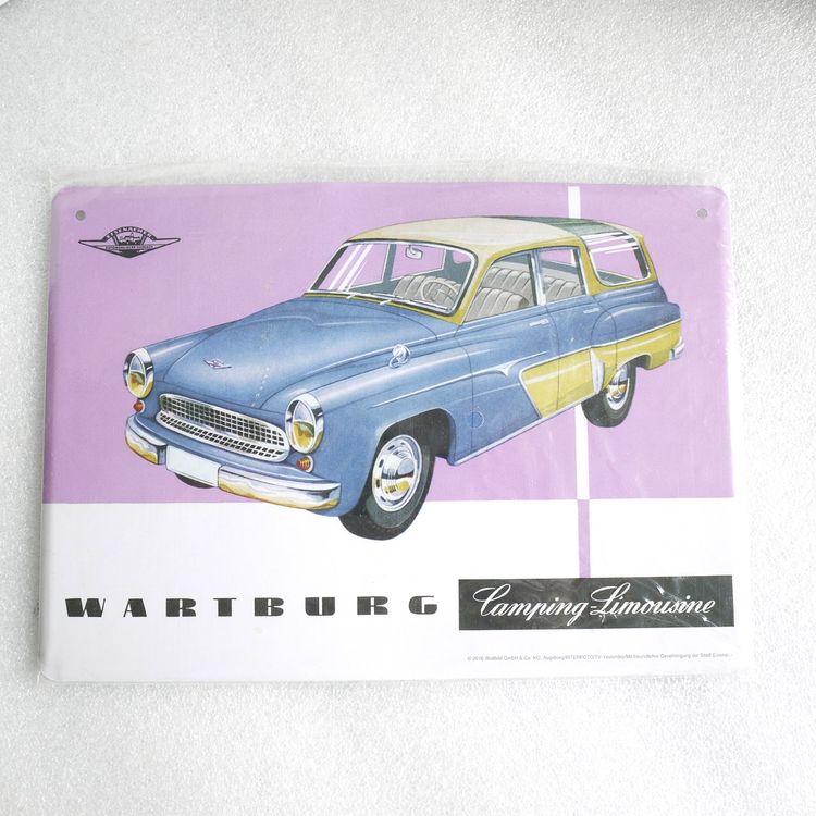 TRABANT Wartburg Metallschild / plaque décorative. New. (Neu und ...