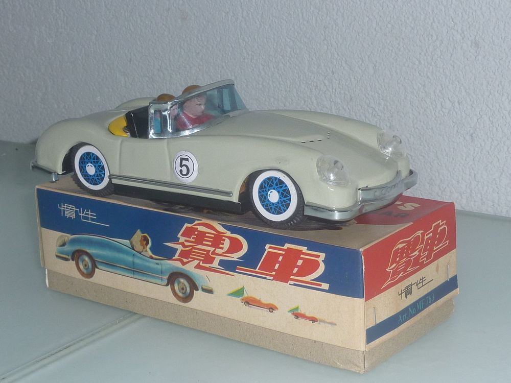 altes Blech Auto Cabrio Car Sports Blechspielzeug Vintage 60 (Gebraucht ...