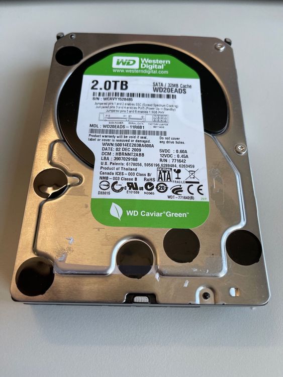 Western Digital 2TB WD20EADS (ID4) (Gebraucht) in Muttenz für CHF 29 ...