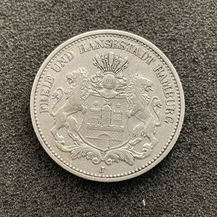 2 Mark Silber Hamburg 1906 (Gebraucht) in Reitnau für CHF 25 – mit ...